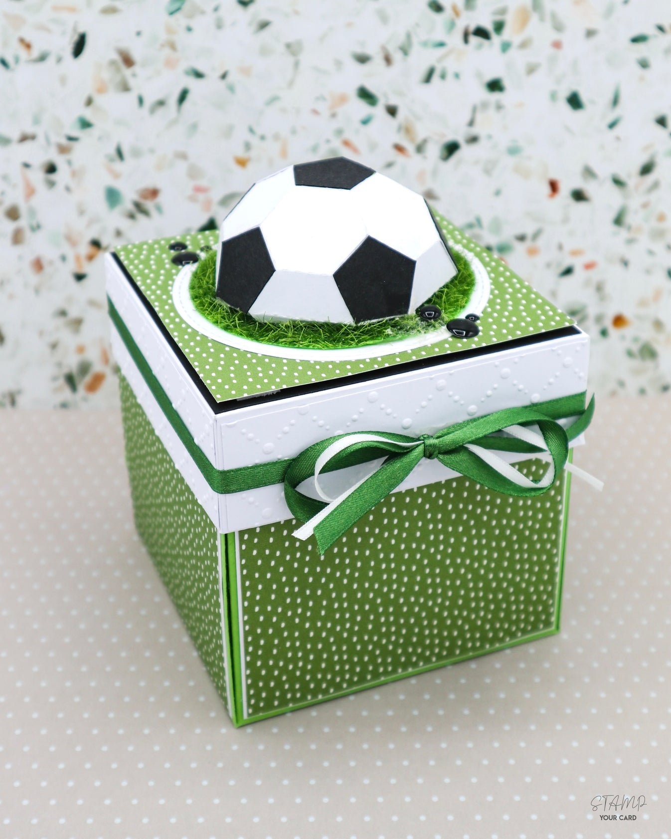 FUSSBALL Explosionsbox – stamp your card