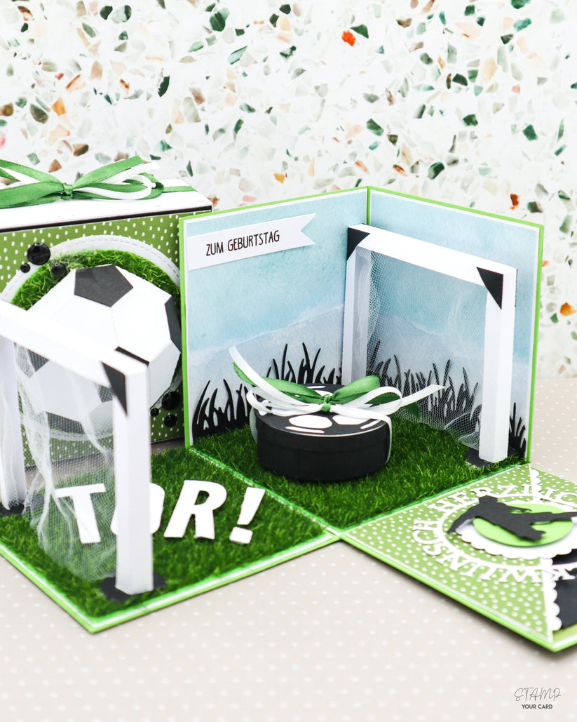 FUSSBALL Explosionsbox – stamp your card